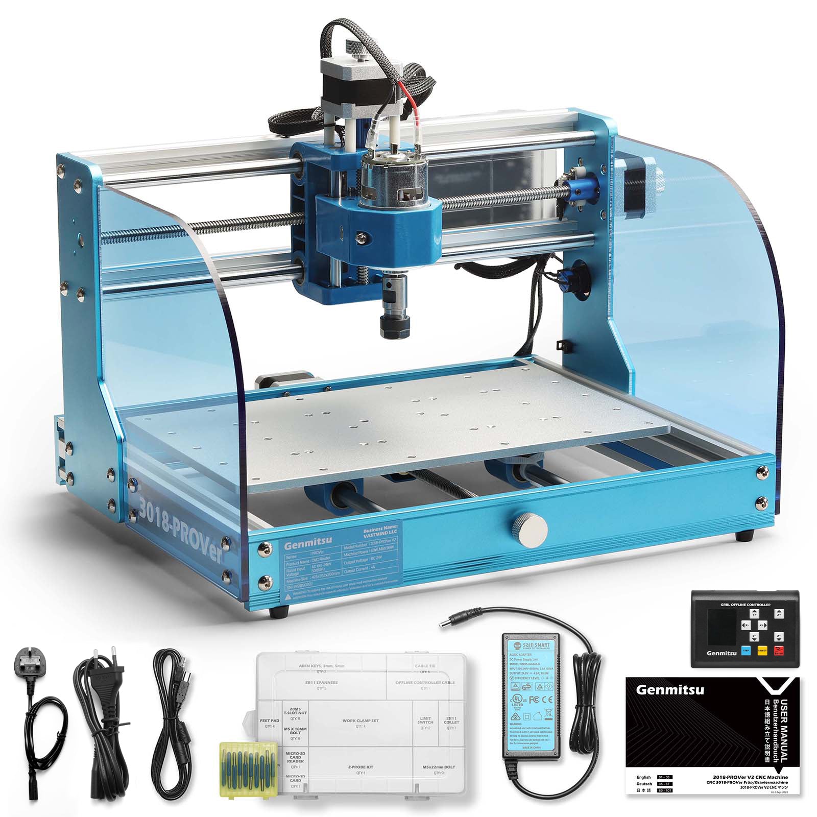 Genmitsu 3018-PROVer V2 CNCルーター 初心者に便利 – SainSmart Japan